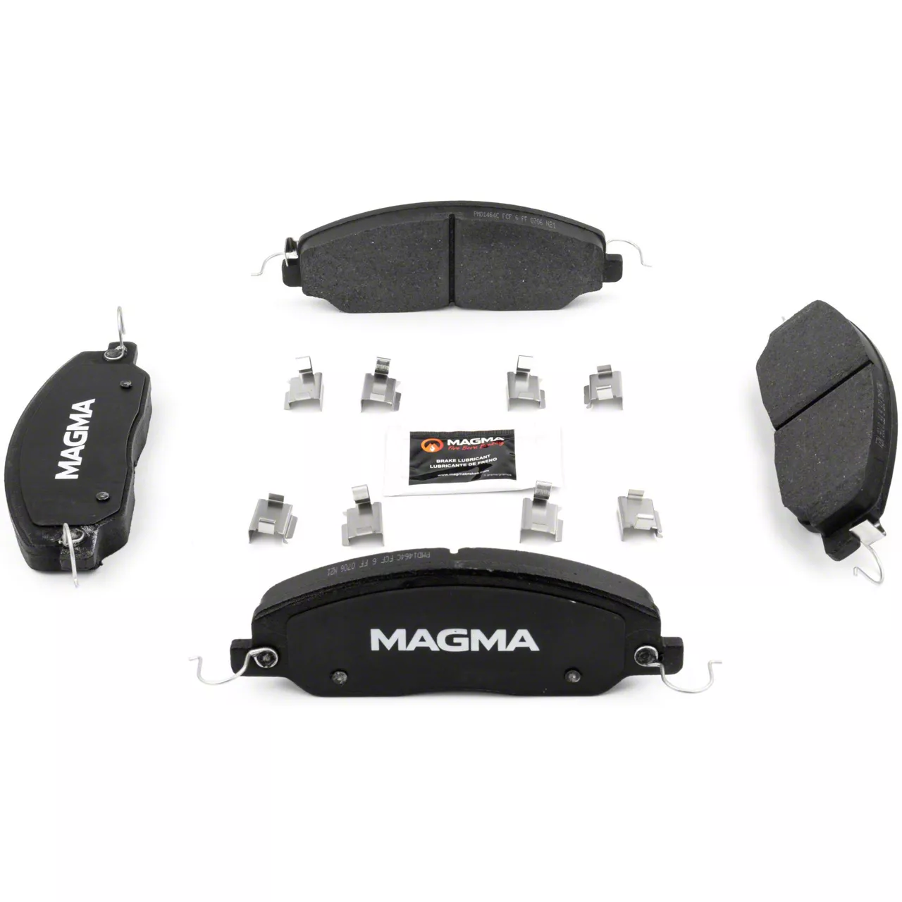 Magma Brakes Mustang Premium Ceramic Brake Pads; Front Pair PMD1464C ...
