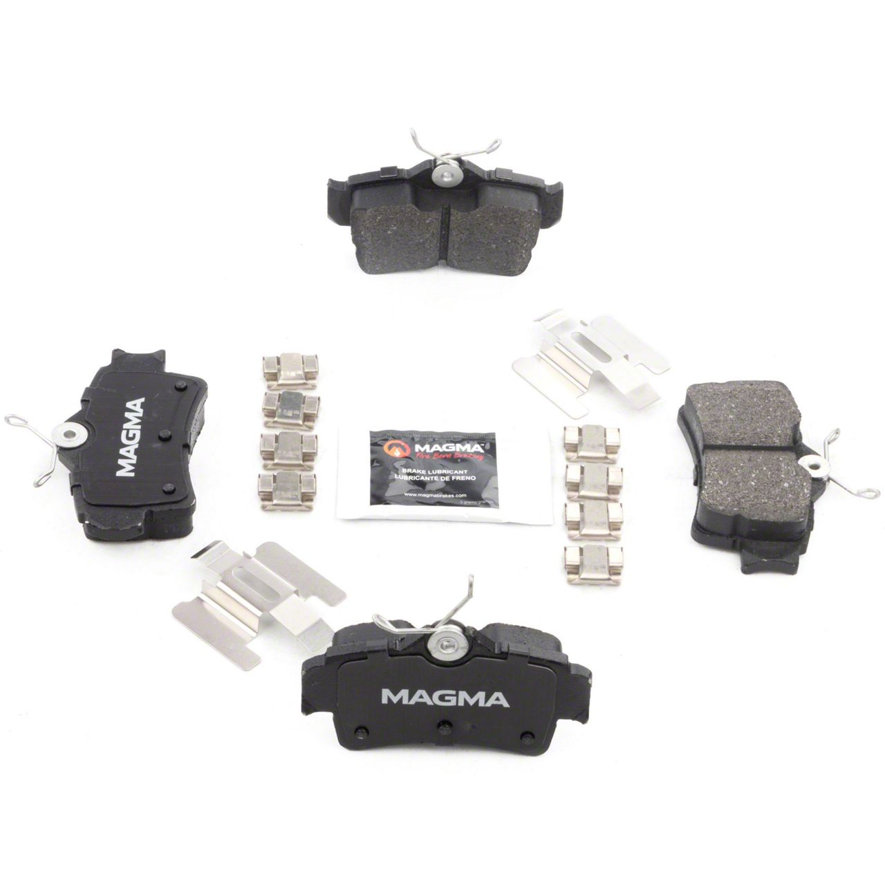 Magma Brakes Mustang Premium Semi-Metallic Brake Pads; Rear Pair ...
