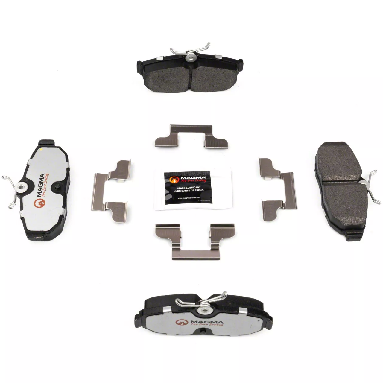 Magma Brakes Mustang Pro-Series Semi-Metallic Brake Pads; Rear Pair ...