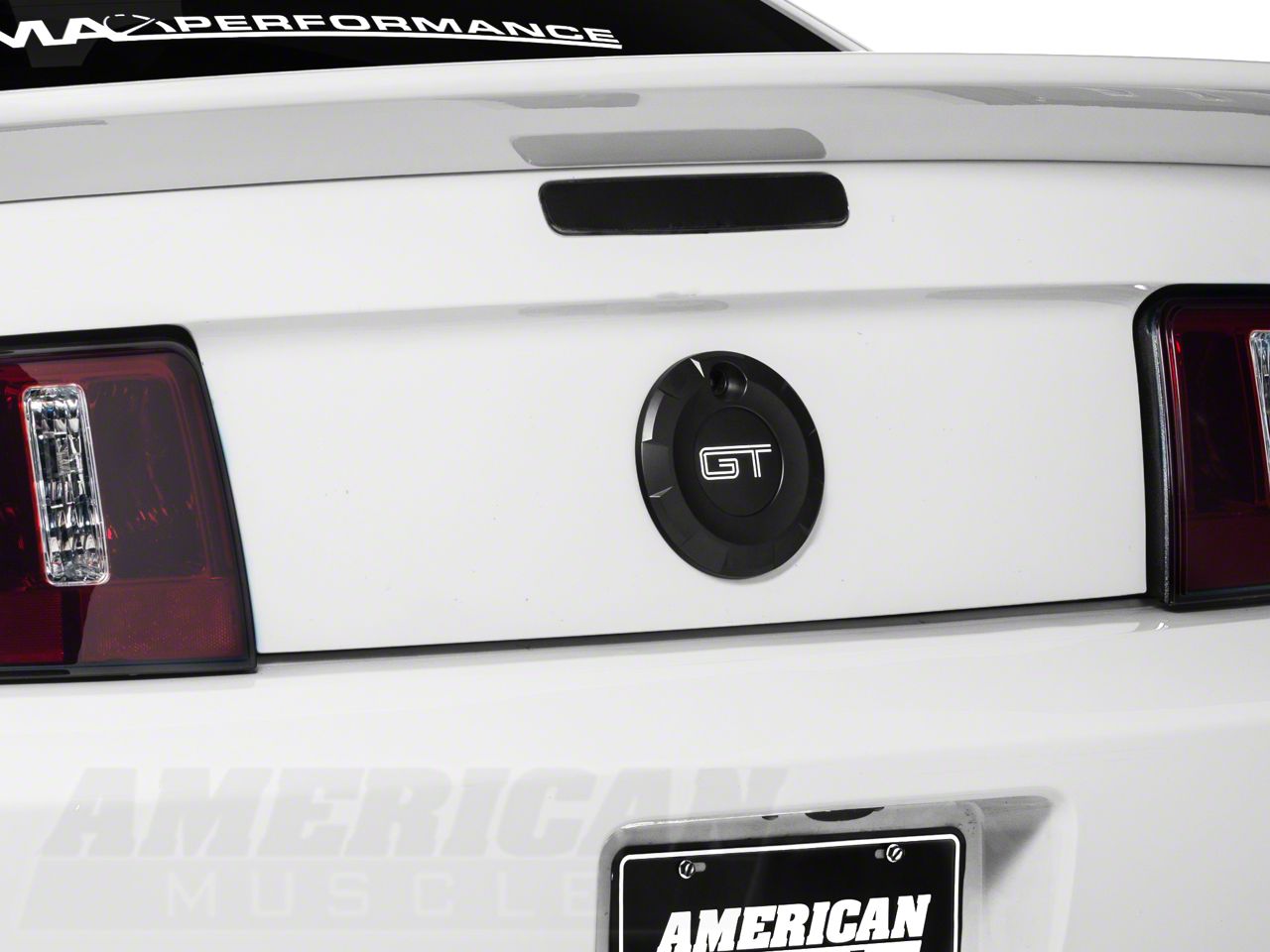 MMD Mustang Trunk Emblem Surround; Matte Black 71337-99 (05-09 Mustang ...