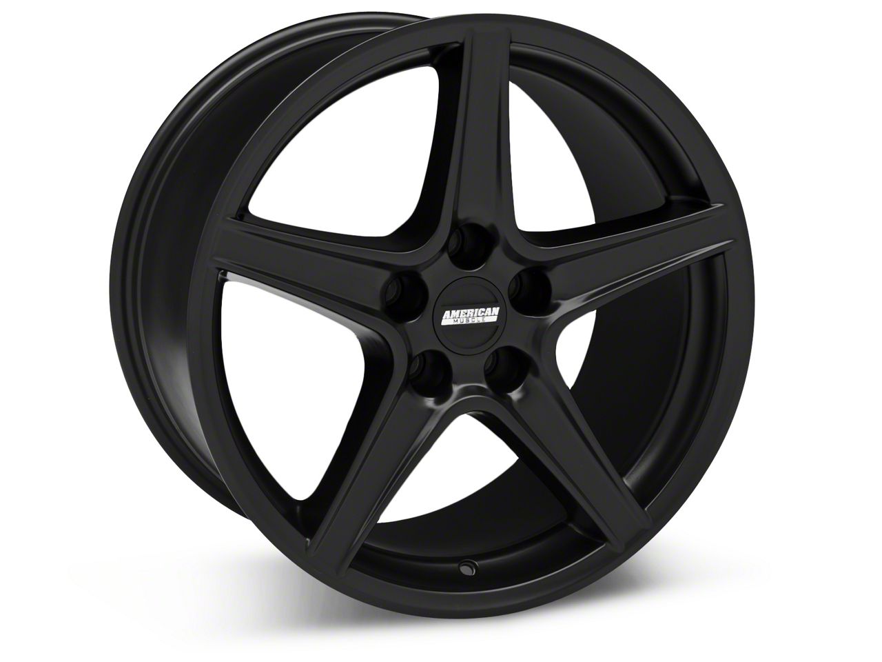 Mustang Saleen Style Matte Black Wheel; Rear Only; 18x10; 22mm Offset ...