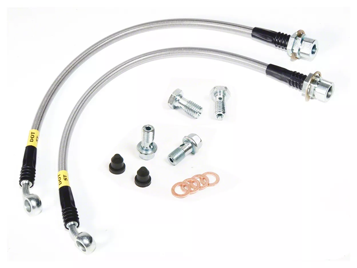Maximum Motorsports Mustang Stainless Steel Brake Hose Kit - Front ...