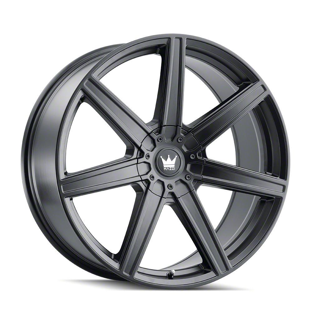 Mazzi Camaro Laguna Matte Black Wheel; 20x8.5; 18mm Offset 376-2818MB ...