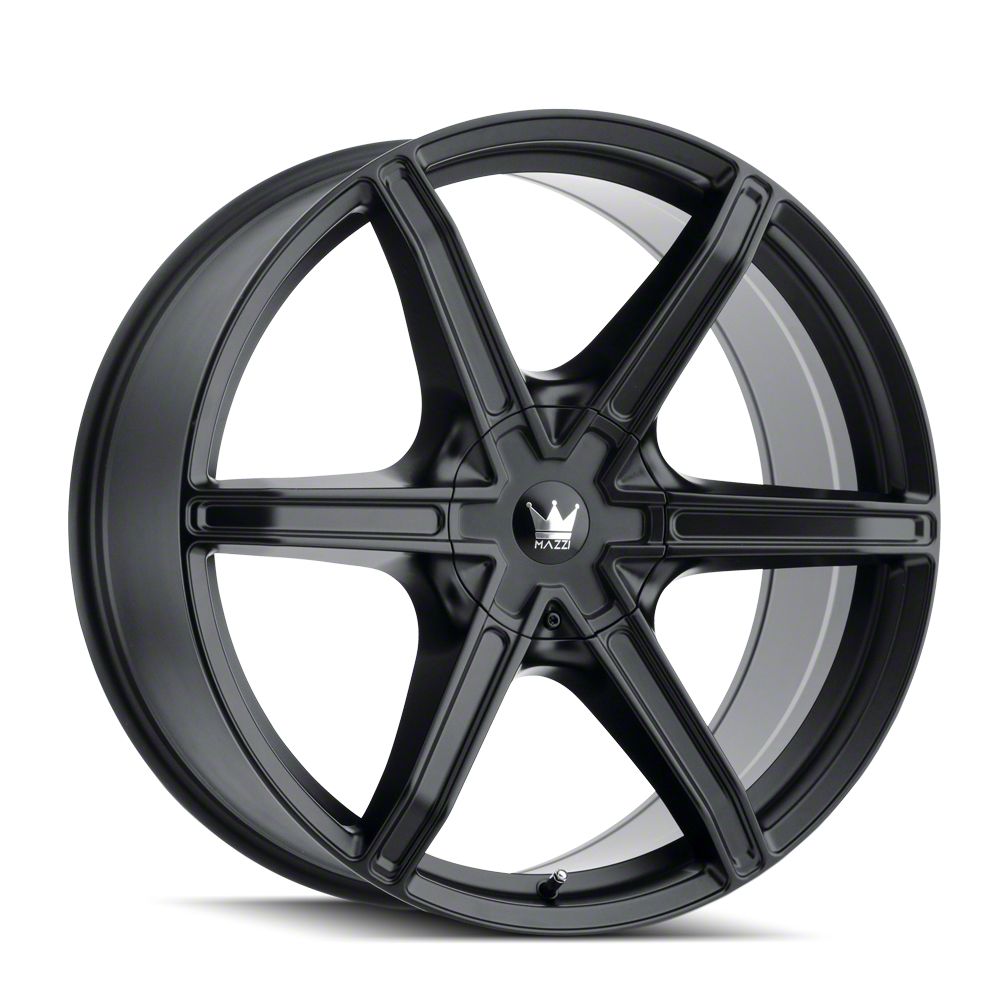 Mazzi Mustang Stilts Matte Black Wheel; 18x8; 35mm Offset 371-8814MB ...