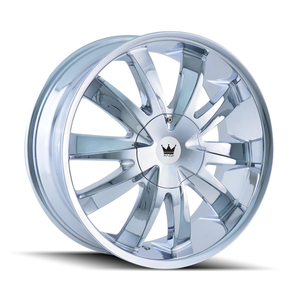 Mazzi Camaro Edge Chrome Wheel; 22x8.5; 35mm Offset 337-22809C (16-24 ...