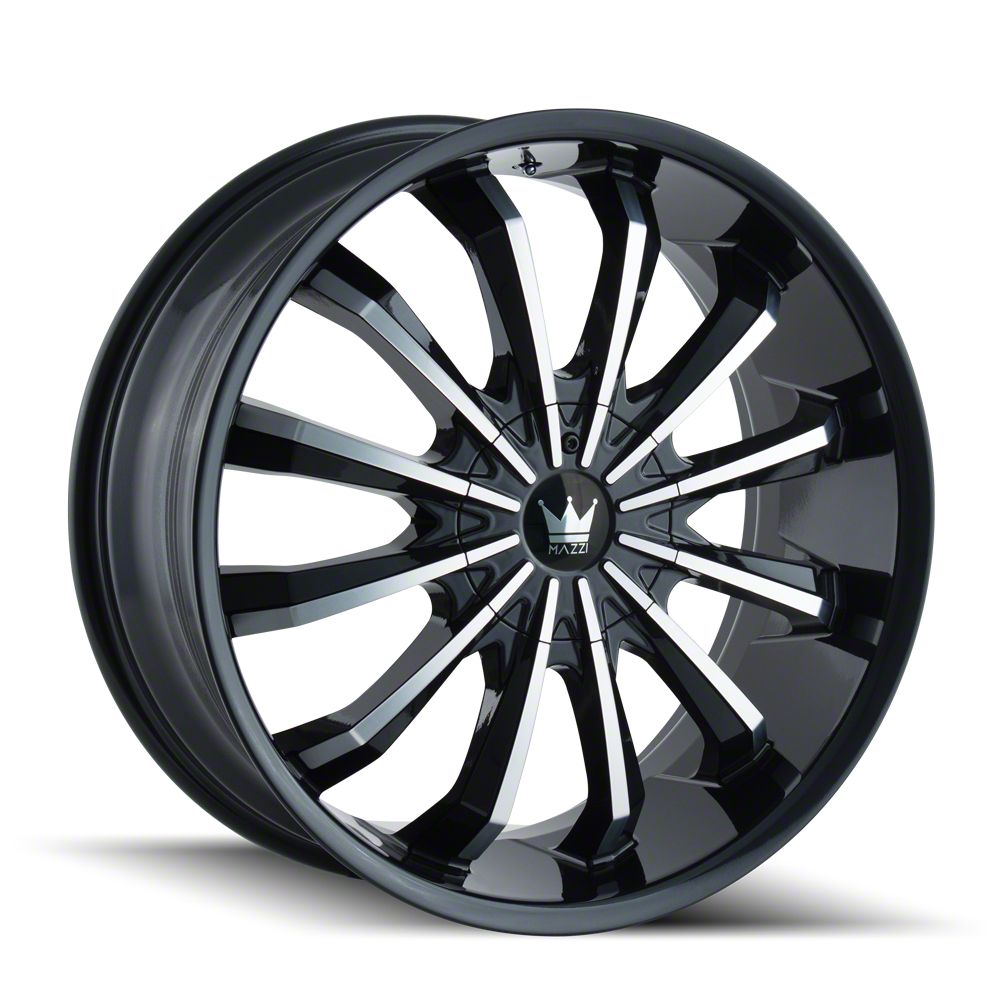 Mazzi Camaro Fusion Gloss Black Machined Wheel; 24x9.5; 18mm Offset 341 ...