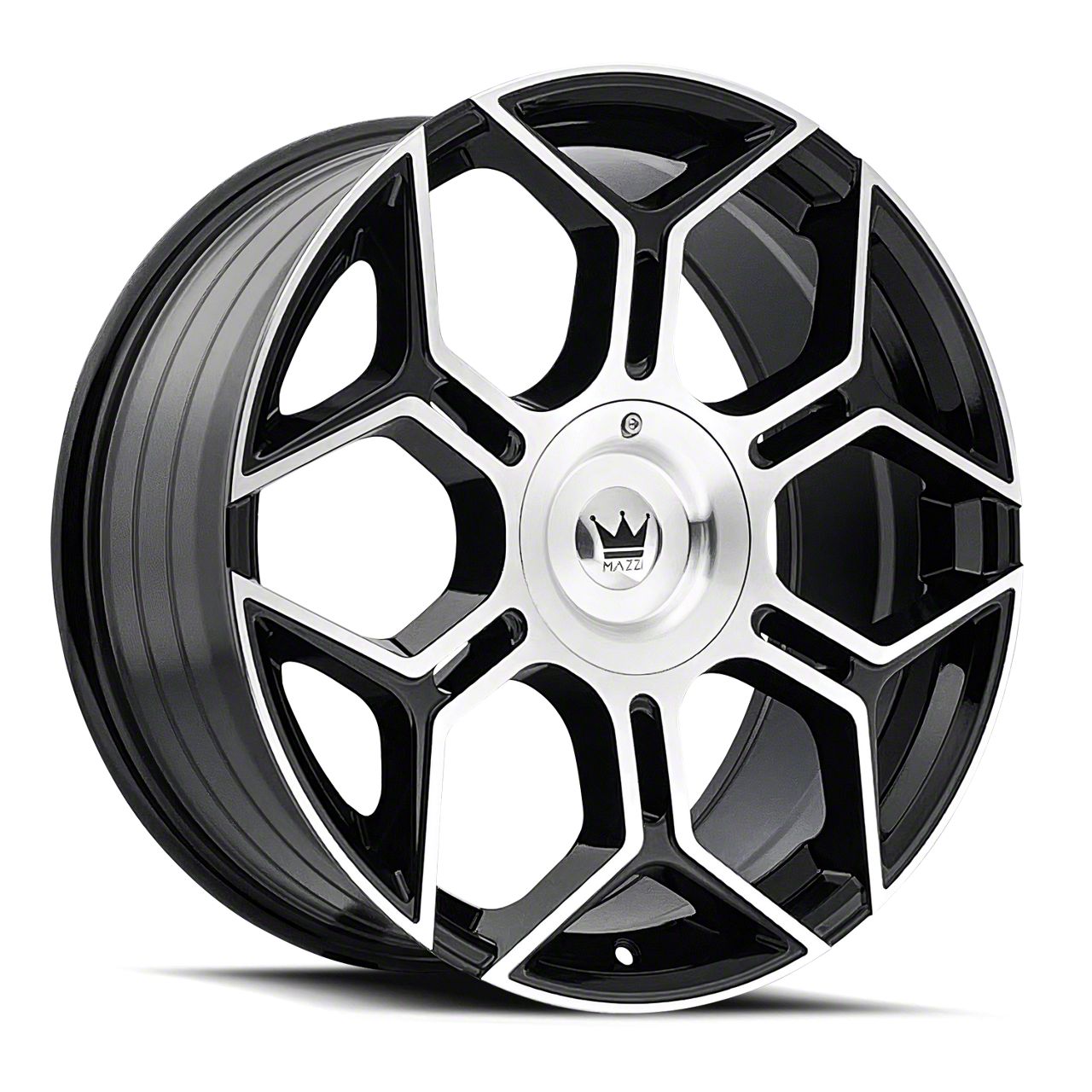 Mazzi Camaro Libra Gloss Black Machined Wheel; 20x8.5; 18mm Offset 379 ...