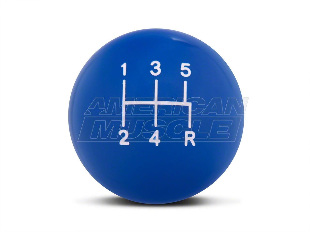 SpeedForm Mustang Modern Billet Retro Style 5-Speed Shift Knob; Blue ...