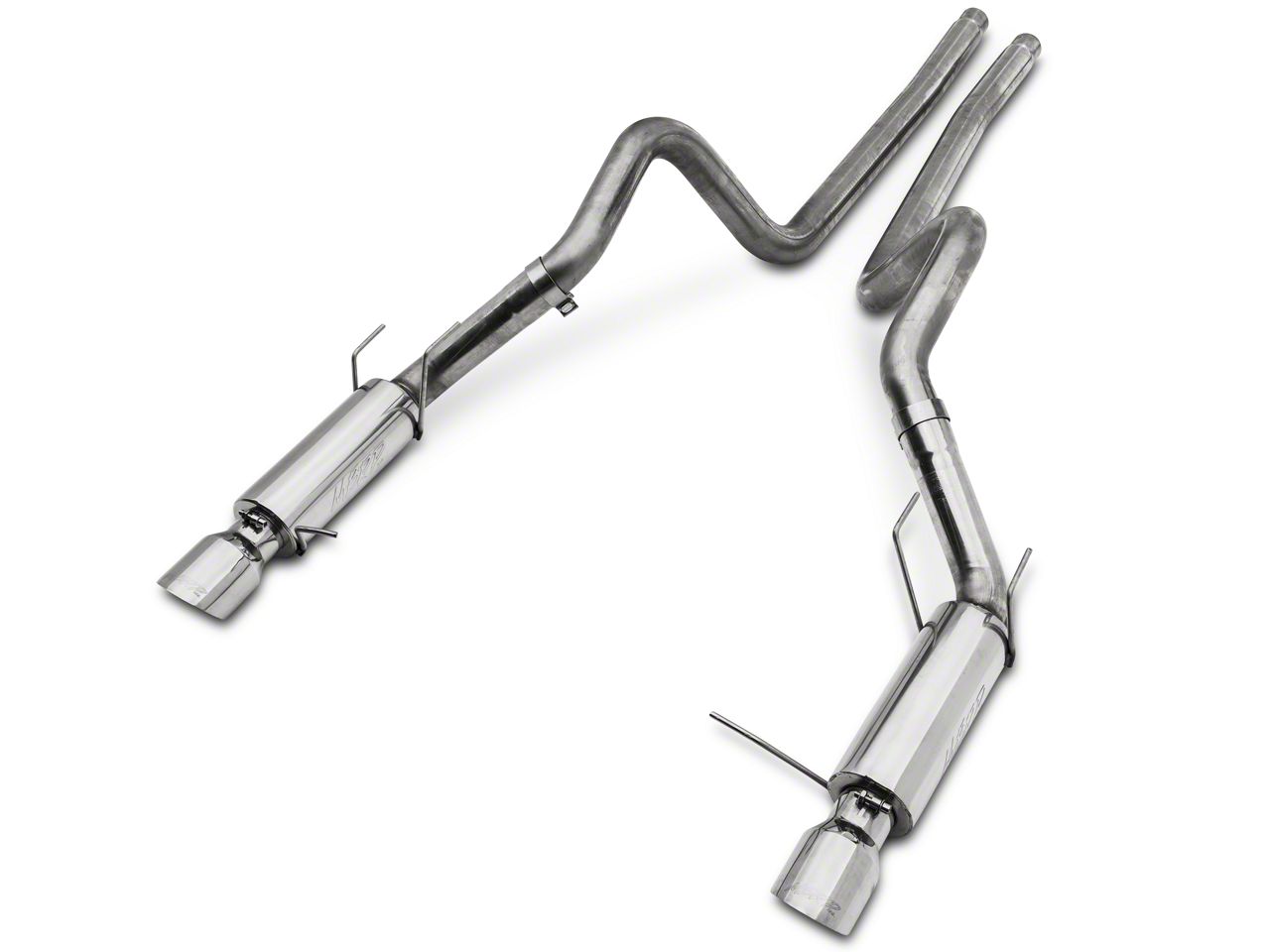 MBRP Mustang 3-Inch Pro Series Cat-Back Exhaust; Race Version S7260304 ...