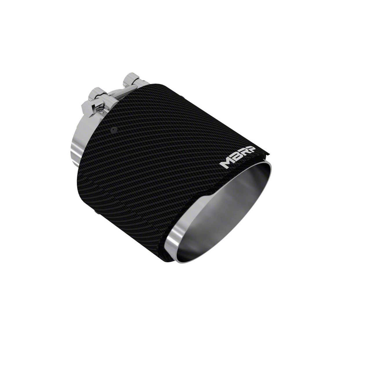 MBRP Challenger 5-Inch Angled Cut Exhaust Tip; Carbon Fiber T5184CF ...