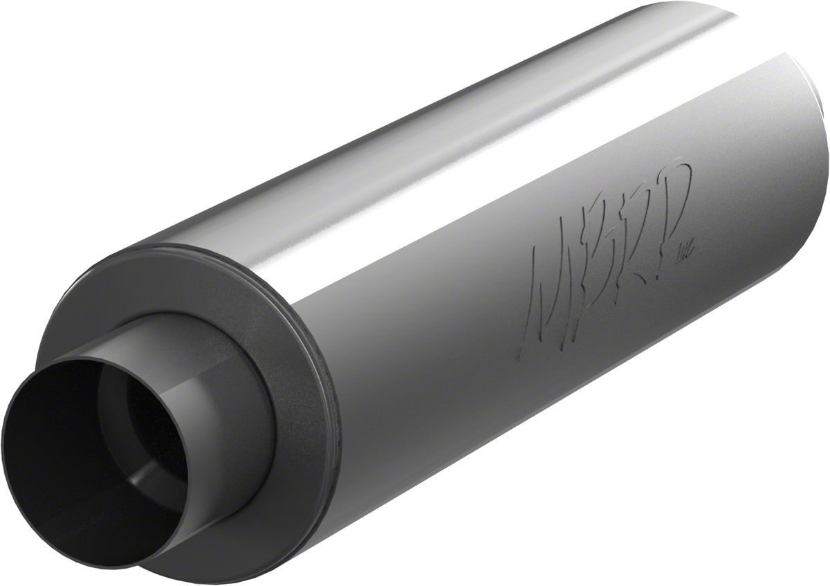 MBRP Challenger Armor Lite High Flow Center/Center Muffler; 5-Inch ...