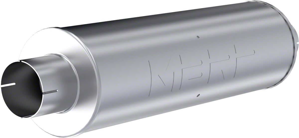 MBRP Charger Armor Lite High Flow Center/Center Muffler; 3-Inch Inlet/3 ...