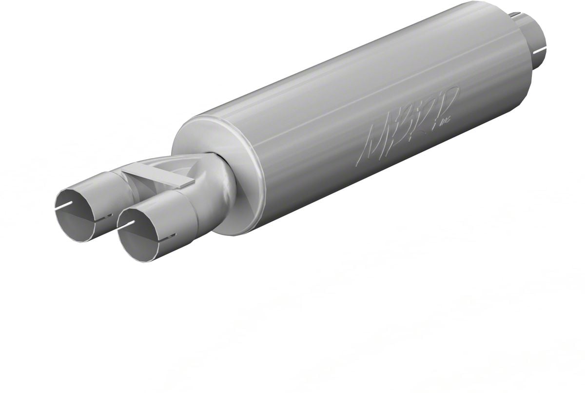 MBRP Corvette Armor Lite High Flow Center/Dual Muffler; 3-Inch Inlet/2. ...