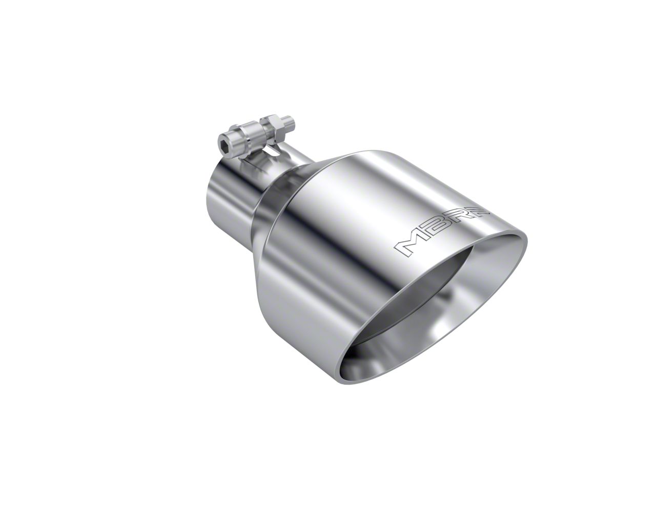 MBRP Mustang Angled Cut Dual Wall Exhaust Tip; 5-Inch; Polished T5203 ...