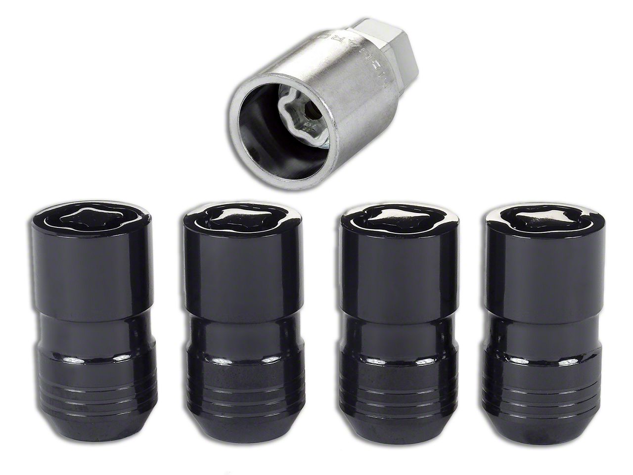 McGard Mustang Black Wheel Lock Set; 14mm x 1.5 24216 (15-25 Mustang ...