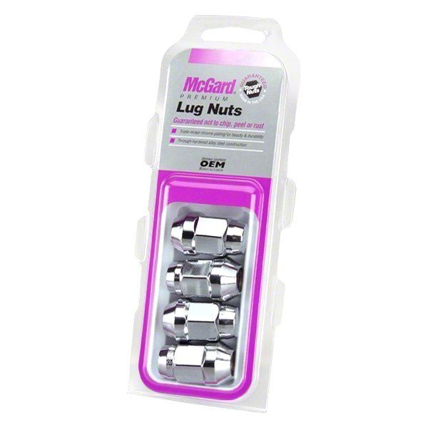 McGard Mustang Chrome Bulge Cone Seat Style Lug Nut Kit; 1/2-20; Set of ...