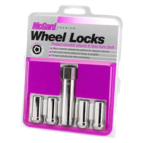 McGard Mustang Chrome Tuner Style Wheel Lock Set; 1/2-20 25240 (79-14 ...