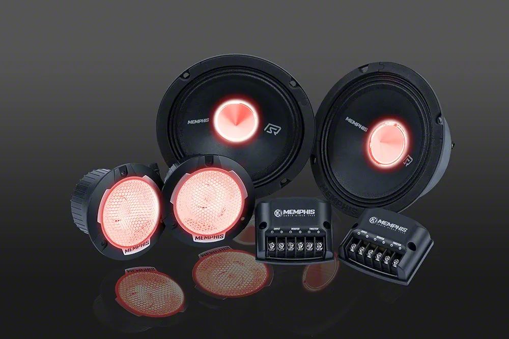Memphis Audio Charger SRX Pro 6.50-Inch Component Speakers with LED ...