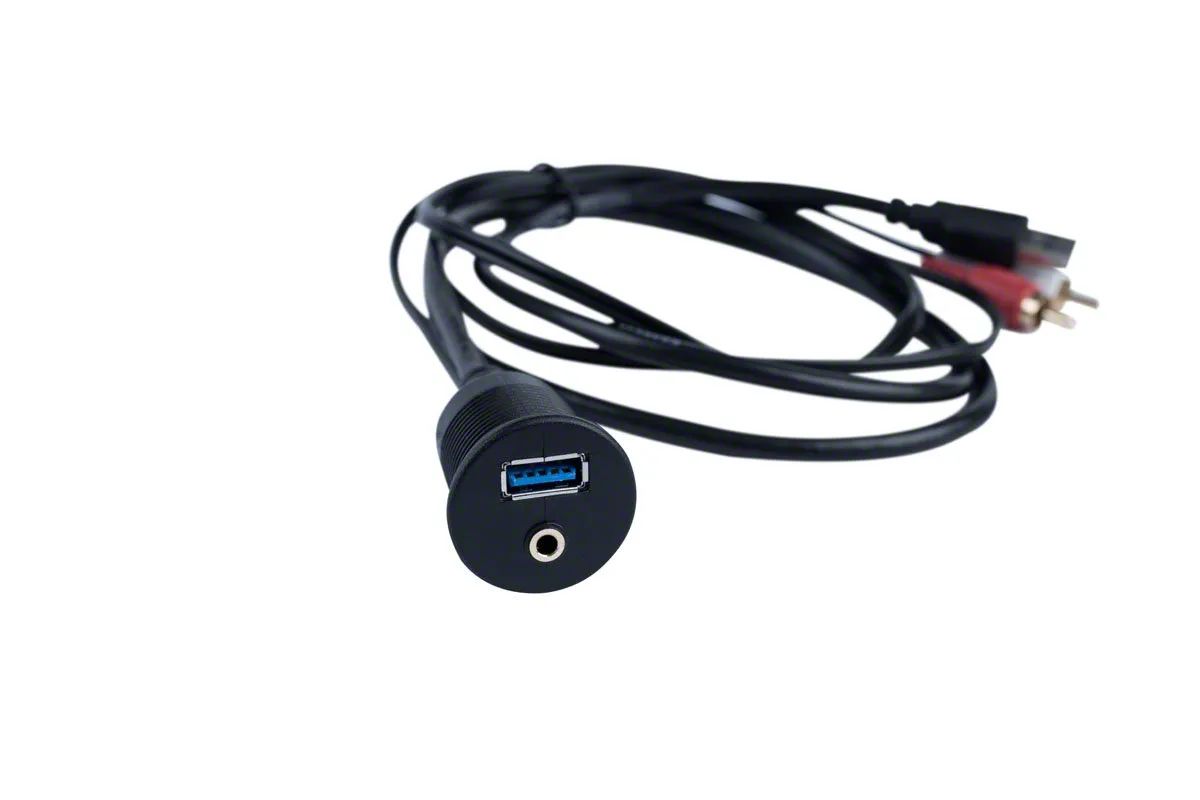 Memphis Audio Corvette Panel Mount USB and 3.5 Aux Port MXUSBA ...