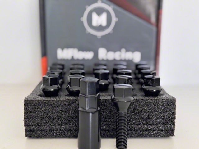 MFlow Racing Corvette Red Ball Conical Lug Bolt Set with Key; M12x1.5 ...