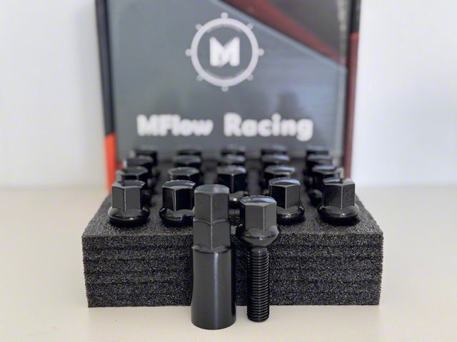 MFlow Racing Corvette Red Ball Seat Lug Bolt Set with Key; M12x1.5 ...