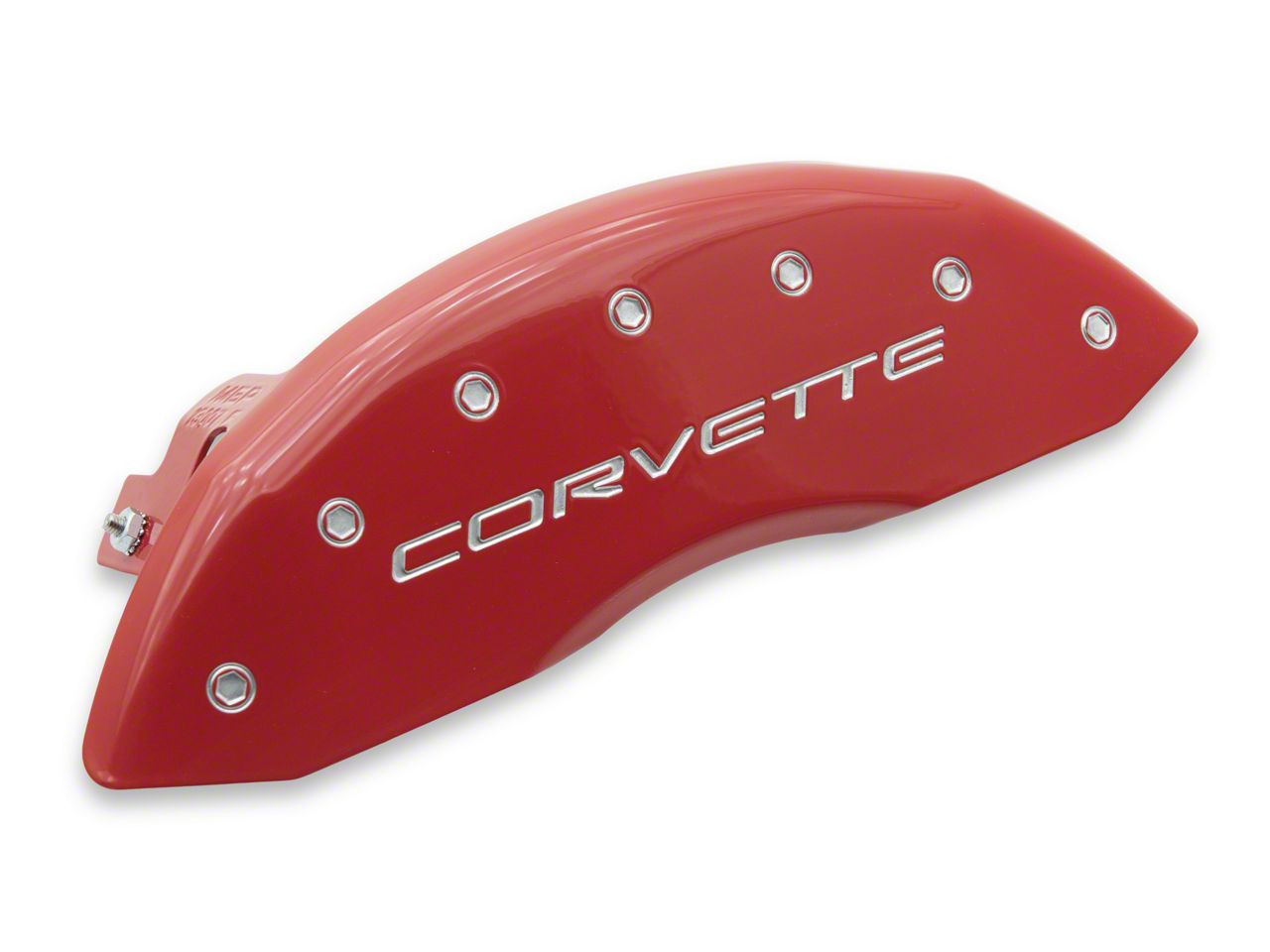 MGP Corvette Red Caliper Covers with Corvette Logo; Front and Rear ...