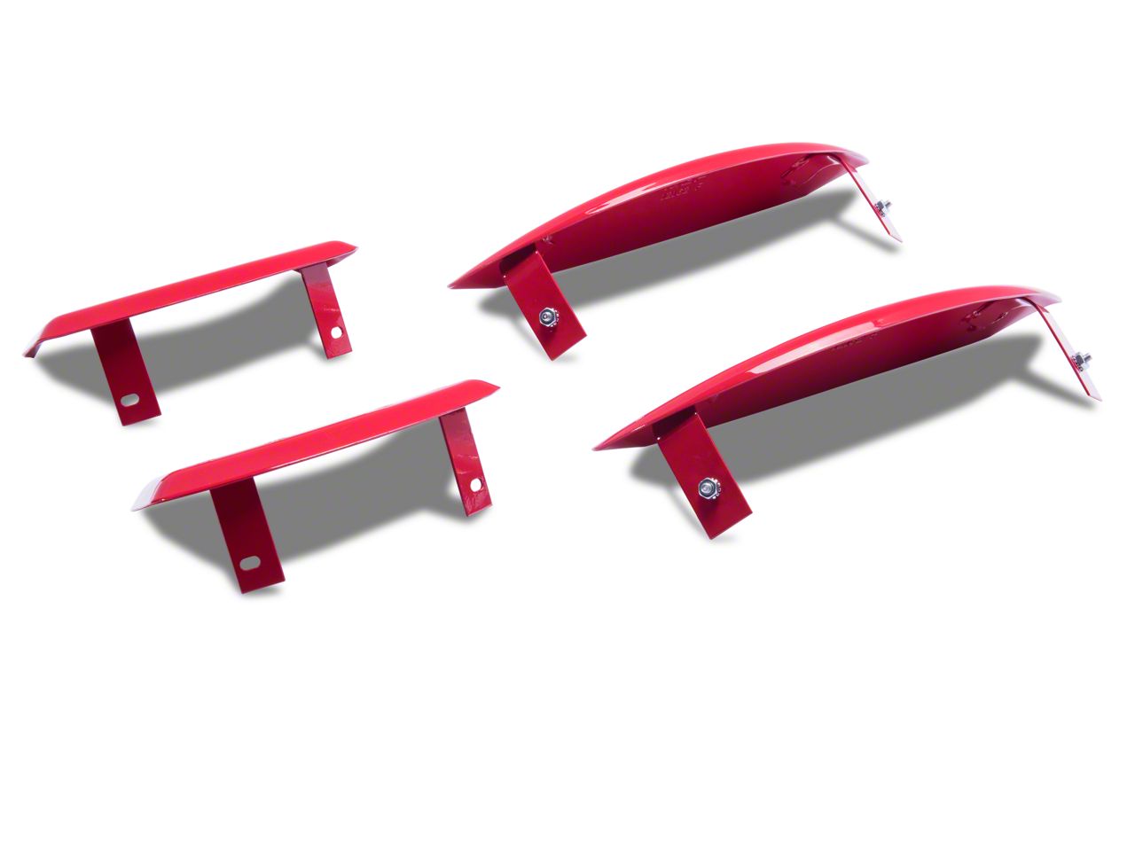 MGP Challenger Red Caliper Covers with Cursive Challenger Logo; Front ...