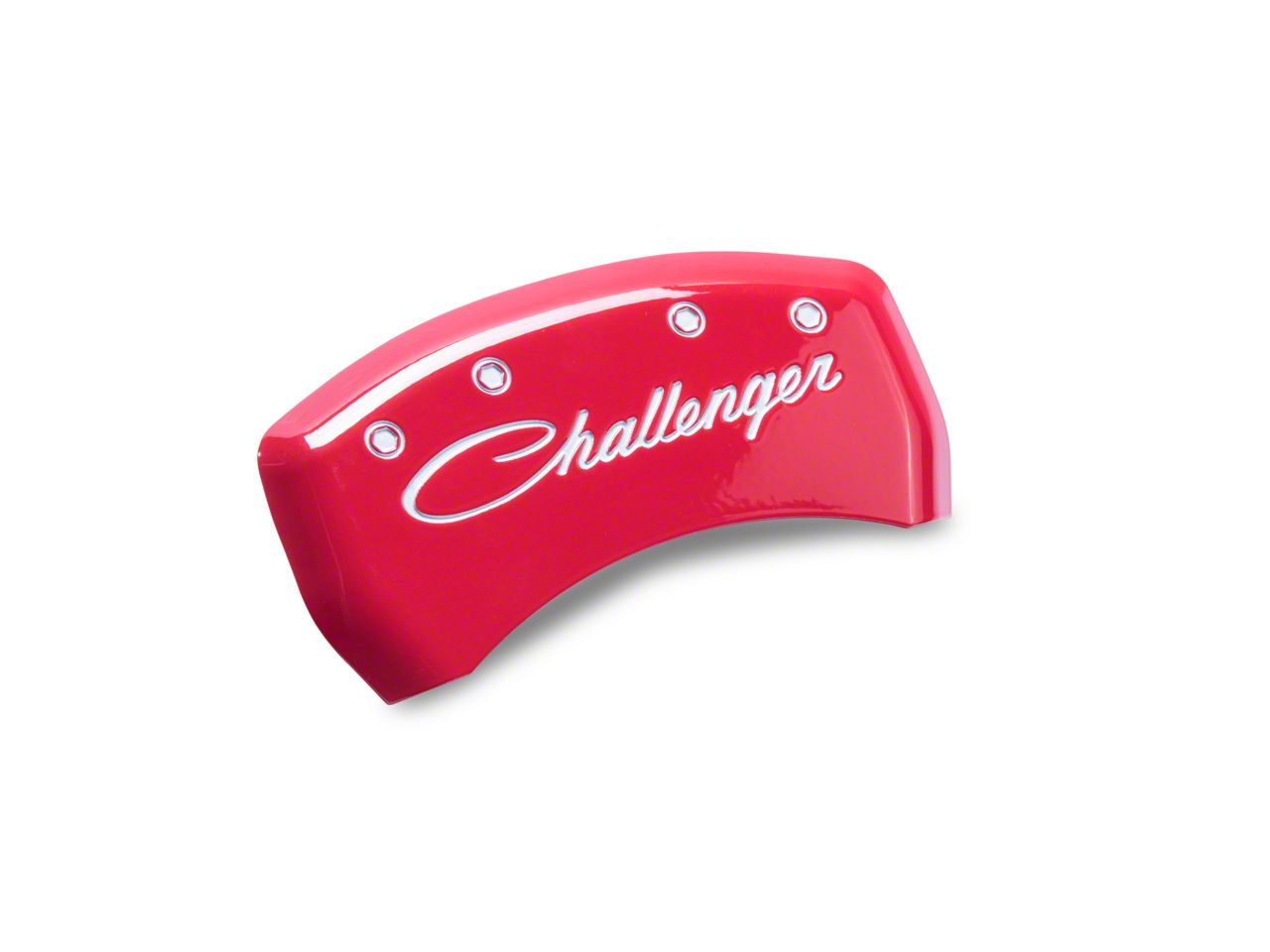 MGP Challenger Red Caliper Covers with Cursive Challenger Logo; Front ...