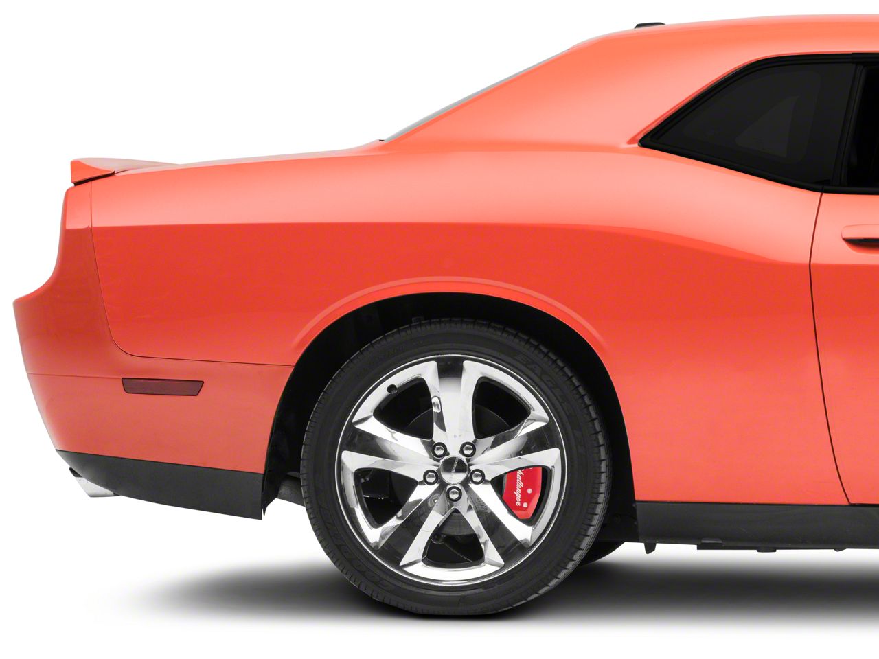 MGP Challenger Red Caliper Covers with Cursive Challenger Logo; Front ...