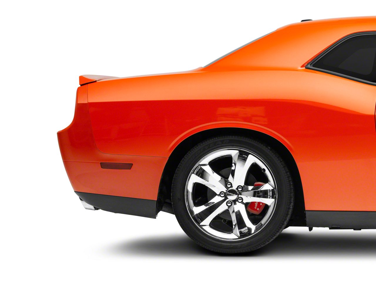 MGP Challenger Red Caliper Covers with Cursive Challenger Logo; Front ...