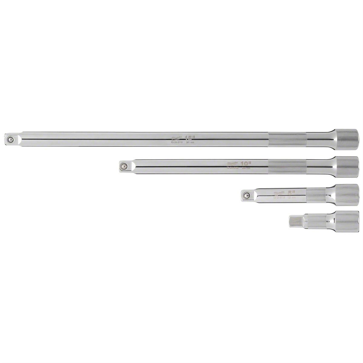 Milwaukee Tool Universal AM 1/2-Inch Drive Extension Set; 4-Piece 48-22 ...
