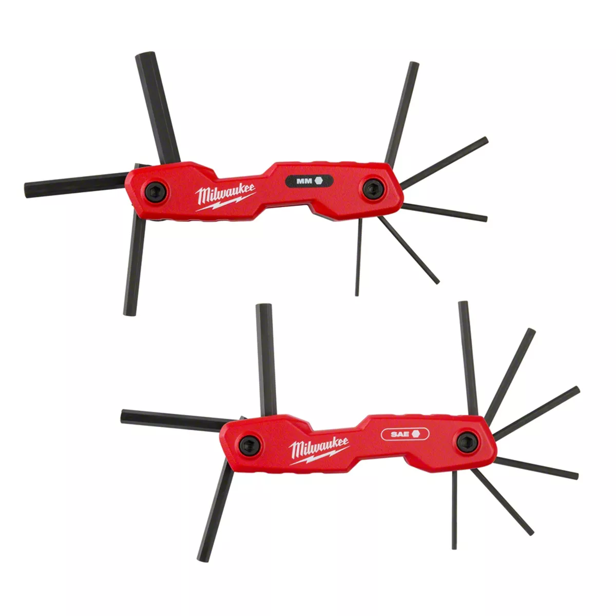 Milwaukee Tool Universal AM 17-Key Folding Hex Key Sets; SAE and Metric ...