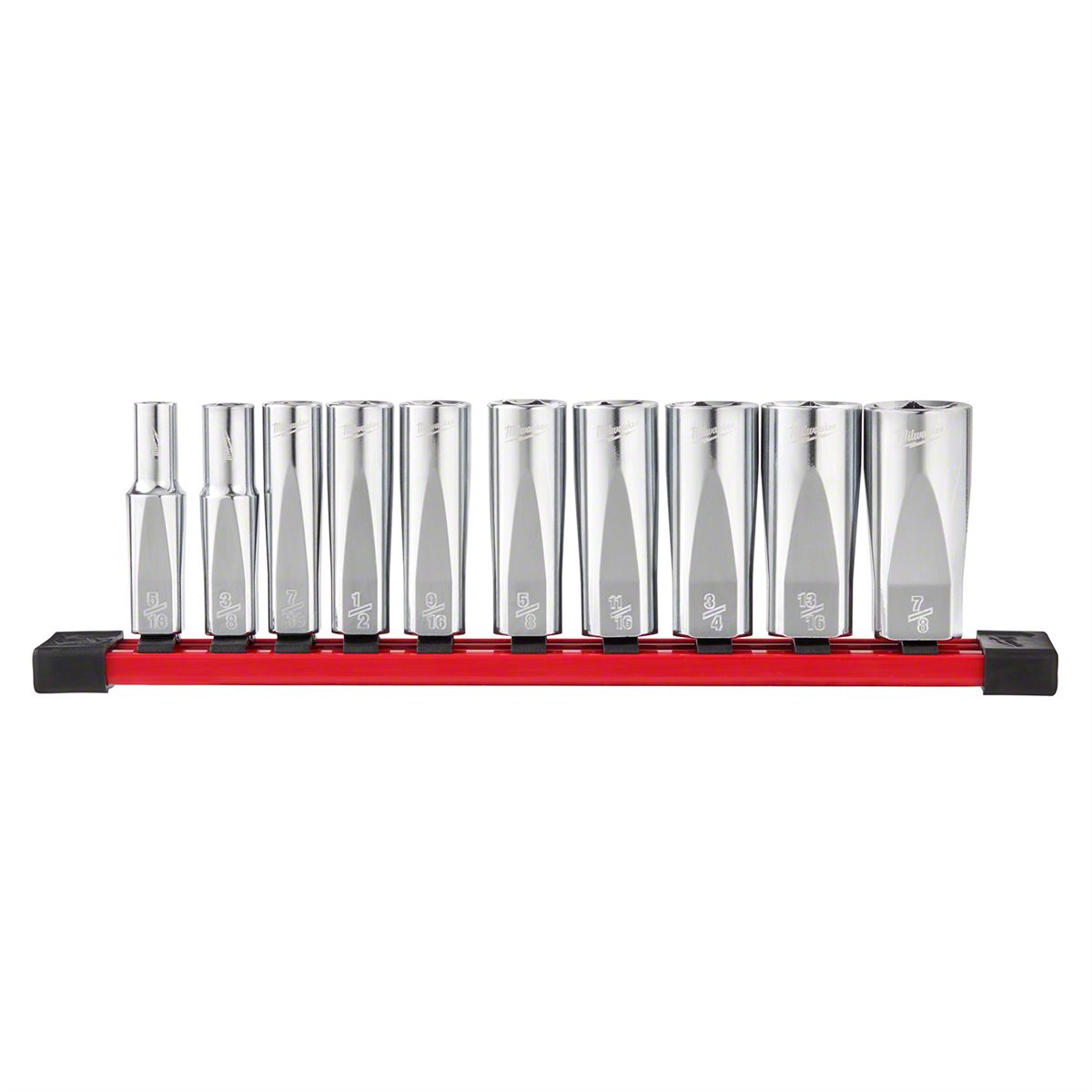 Milwaukee Tool Universal AM 3/8-Inch SAE Deep Well Sockets with FOUR ...