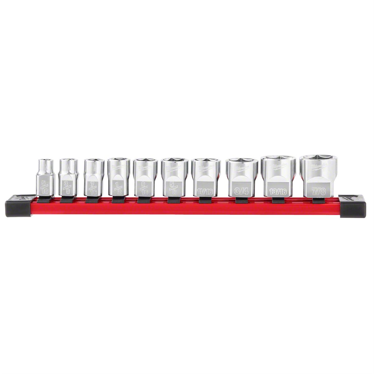 Milwaukee Tool Universal AM 3/8-Inch SAE Sockets with FOUR FLAT Sides ...
