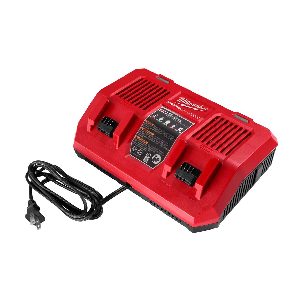 Milwaukee Tool Universal AM M18 Dual Bay Simultaneous Rapid Charger 48 ...