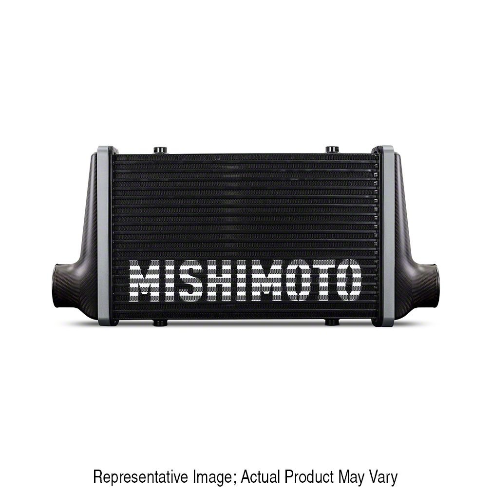 Mishimoto Camaro Carbon Fiber Intercooler with 20-Inch Matte Black Core and Black End Tank ...