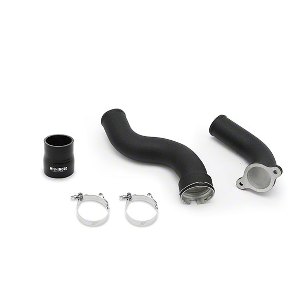 Mishimoto Camaro Hot-Side Intercooler Pipe Kit; Wrinkle Black MMICP-CAM4-16HWBK (16-24 2.0L ...