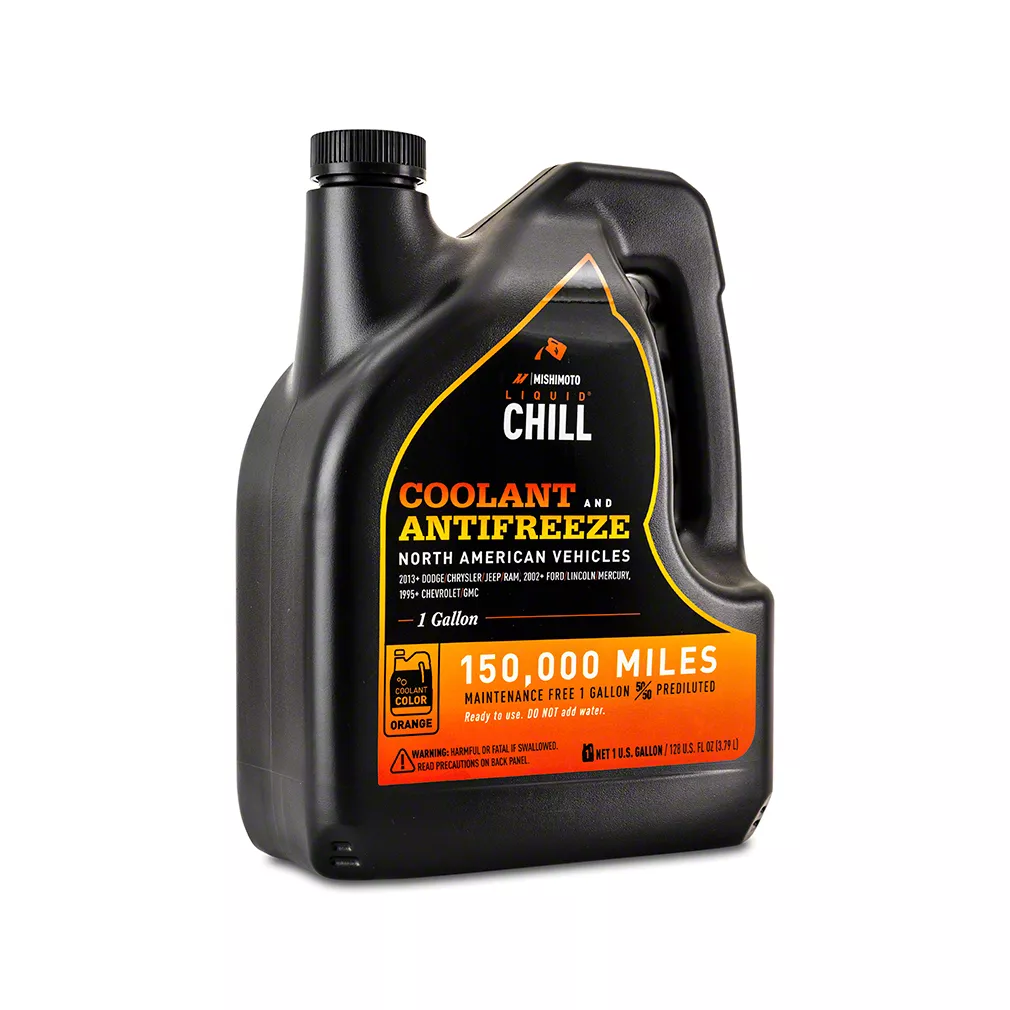 Mishimoto Challenger Liquid Chill OE Coolant; Orange; One Gallon MMRA ...