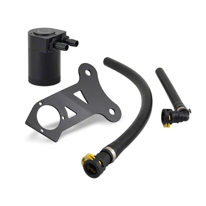 Mishimoto Mustang Baffled Oil Catch Can; PCV Side; Black MMBCC-MUS4-24 ...