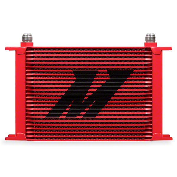 Mishimoto Mustang Universal 25-Row Oil Cooler; Red MMOC-25RD (Universal ...