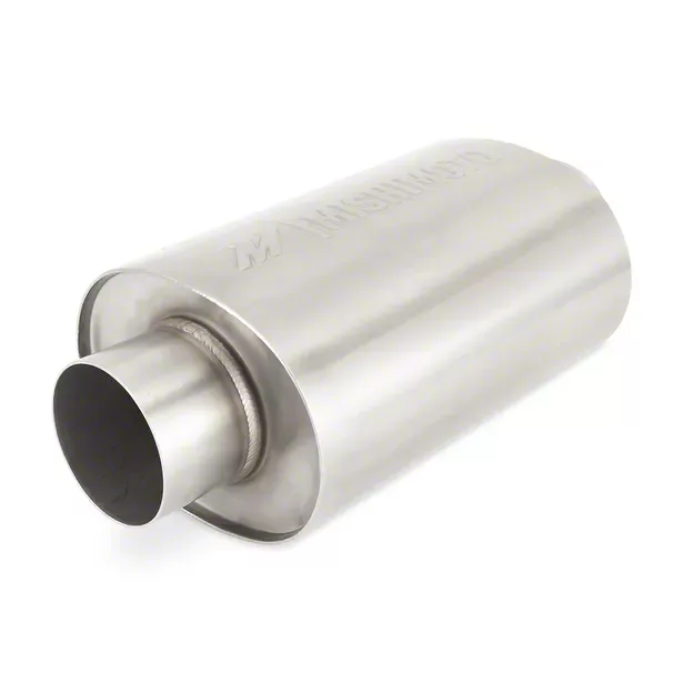 Mishimoto Mustang Resonator Muffler; 3-Inch Inlet/3-Inch Outlet ...
