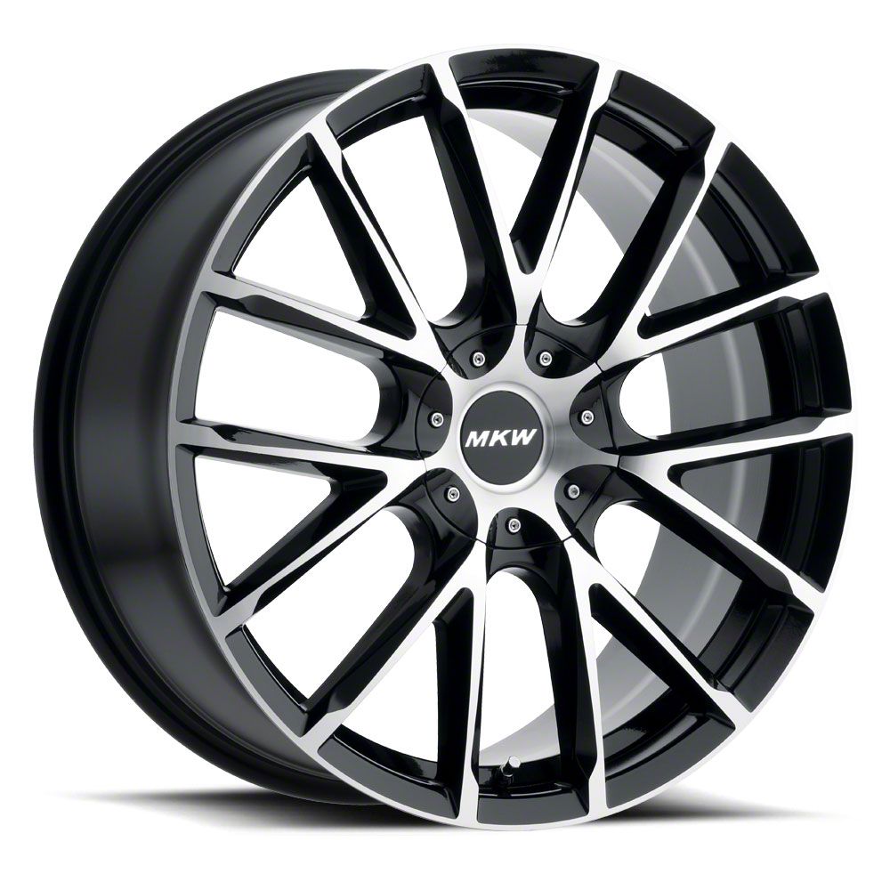 MKW Camaro M123 Gloss Black Machined Wheel; 20x8.5; 40mm Offset M123 ...
