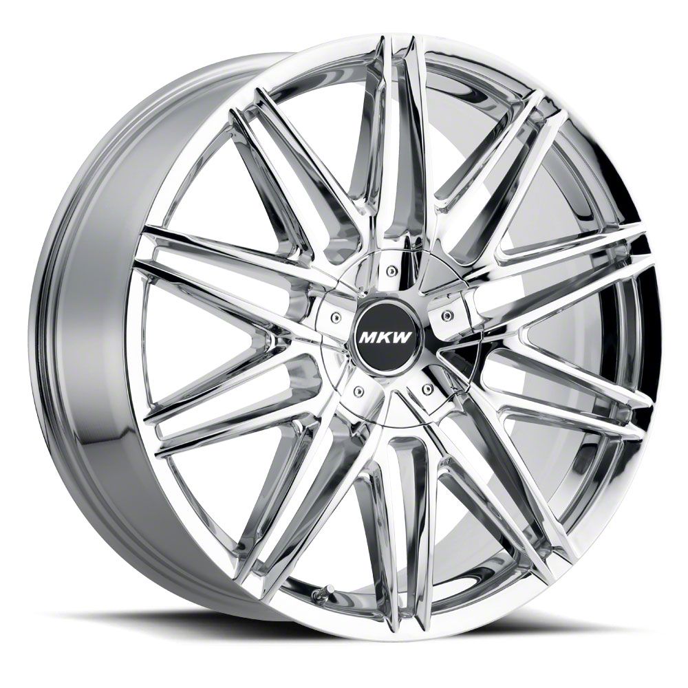 MKW Charger M124 Chrome Wheel; 20x8.5; 40mm Offset M124-2085003140C (11 ...