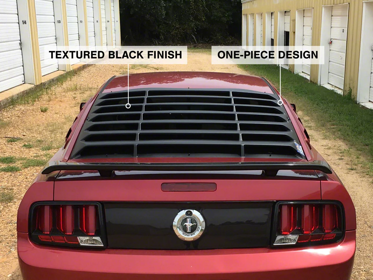 2007 mustang gt rear window louvers store