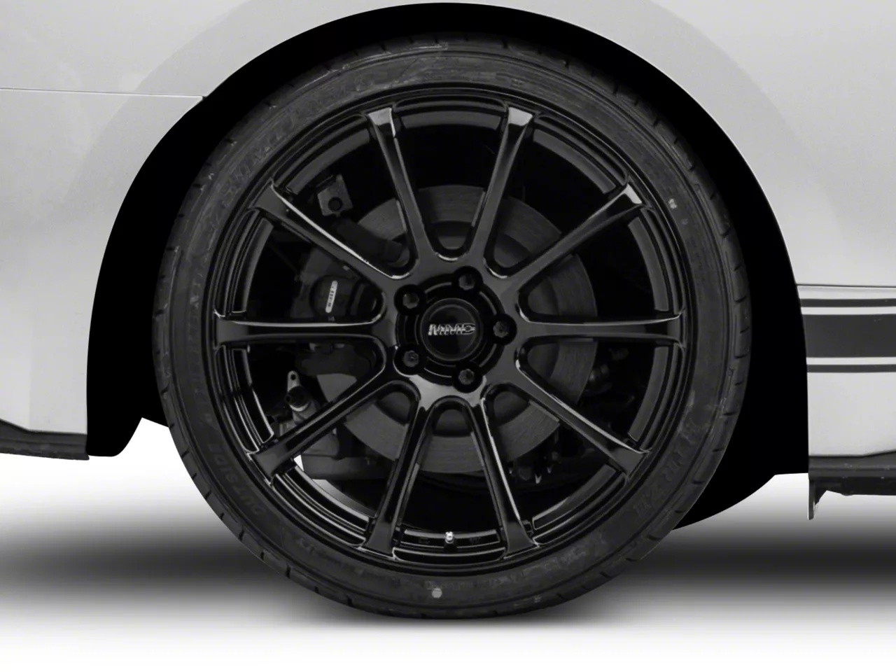MMD Mustang Axim Gloss Black Wheel; Rear Only; 20x10; 45mm Offset ...