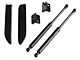 MMD Mustang Bolt On Hood Strut Kit; Black 41282 (10-14 Mustang) - Free ...