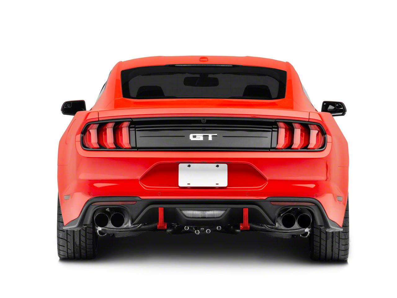 MMD by FOOSE Mustang Rear Diffuser Fins; Pre-Painted 406534 (18-22 ...