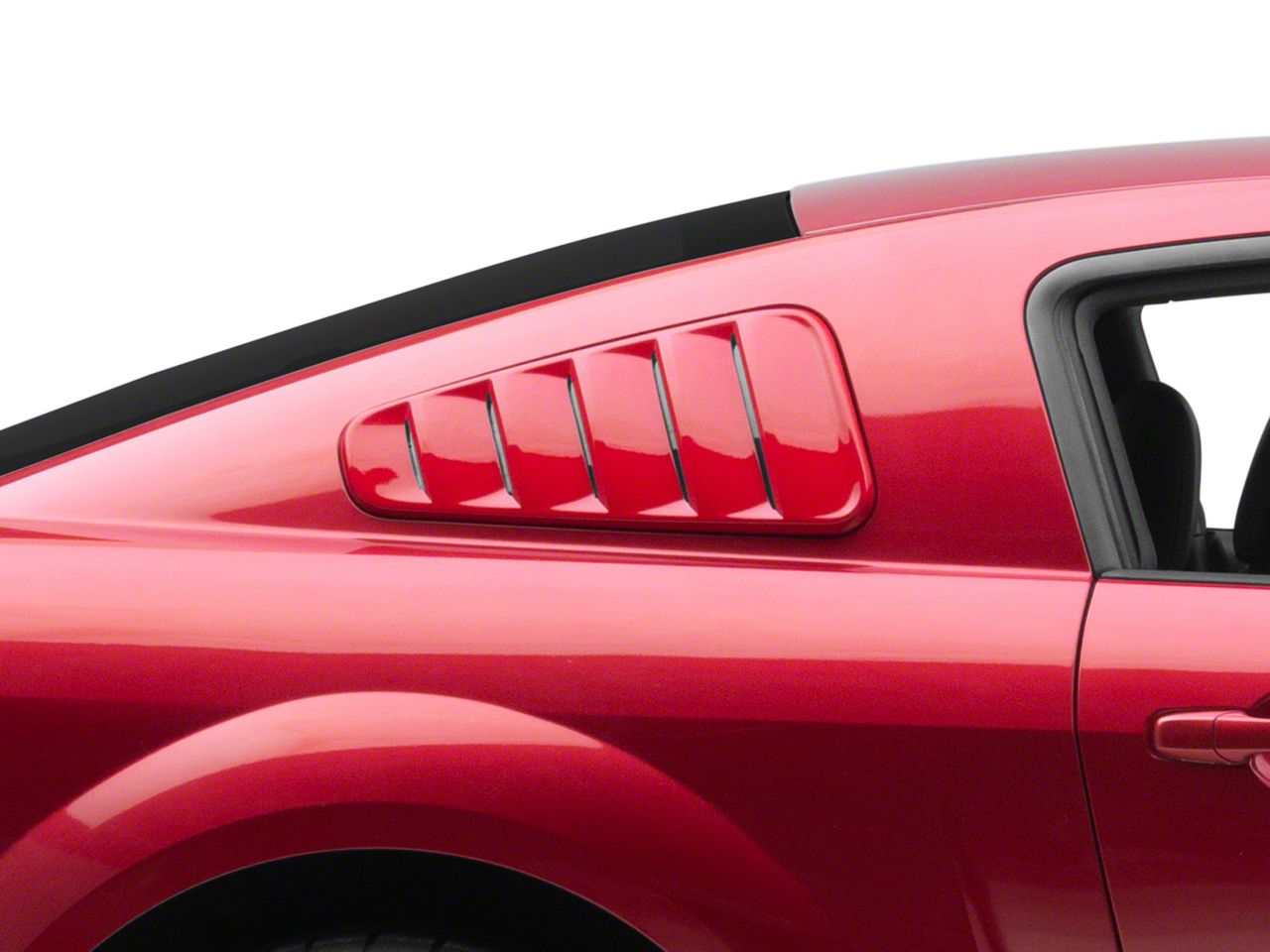 SpeedForm Mustang Classic Quarter Window Louvers; Pre-Painted 71315 (05 ...