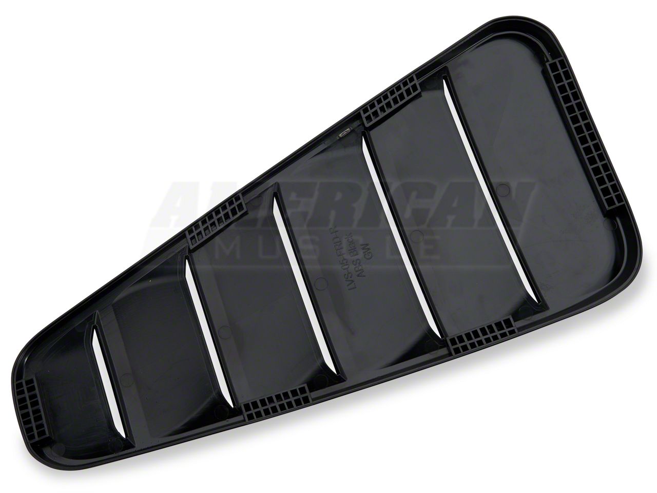 SpeedForm Mustang Classic Quarter Window Louvers; Unpainted 71315-00 ...
