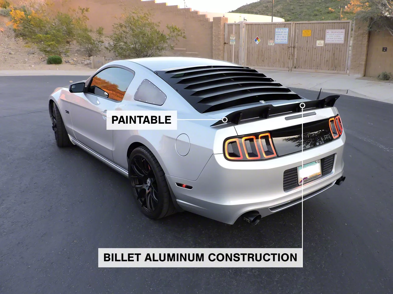 MMD Mustang Downforce Aluminum Rear Spoiler 393044 (10-14 Mustang ...